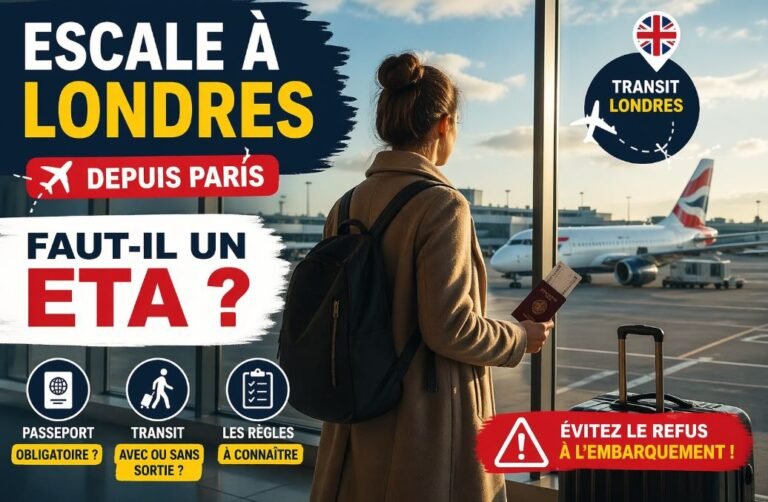 Escale Londres Paris : ETA Royaume-Uni obligatoire en 2026